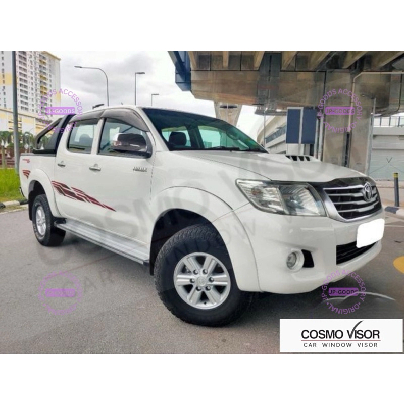 Toyota Hilux Vigo ( 2005-2016 ) Door Visor / Window Vent Visor ...