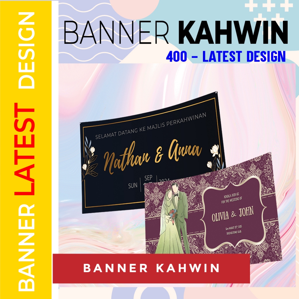️BANNER KAHWIN ️ Banner Majlis kahwin/event/etc | Shopee Malaysia