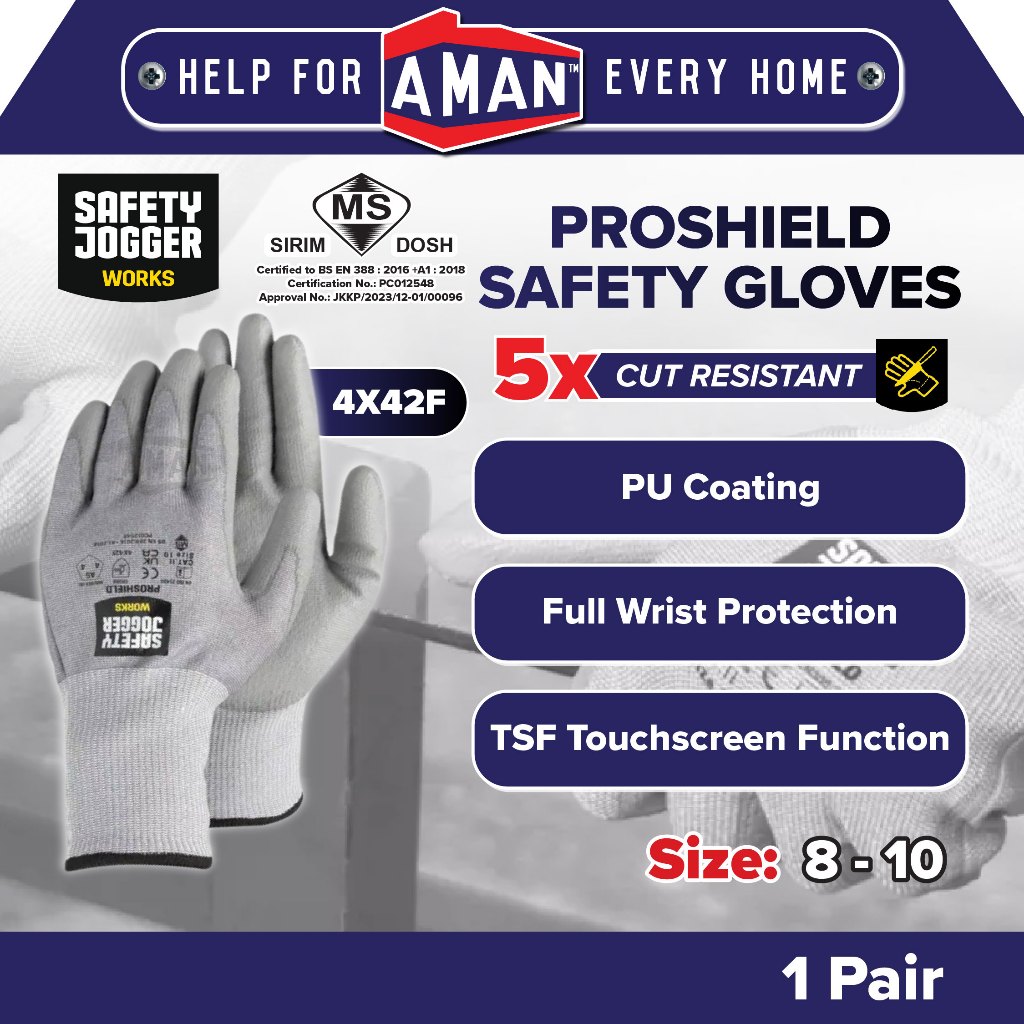 SAFETY JOGGER ProShield Anti Cut PU Coating High Quality Industrial ...