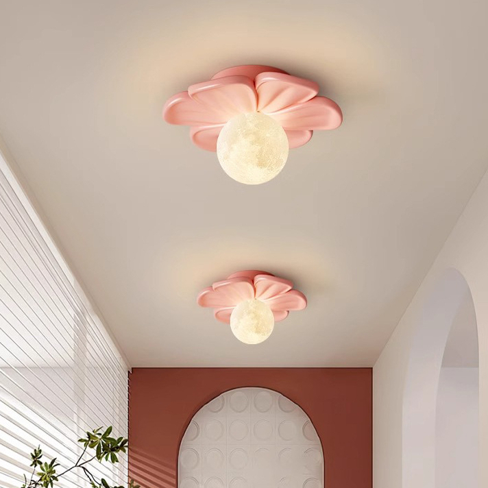 Aisle Light Corridor Light Cream Style Flower Balcony Entrance Light ...