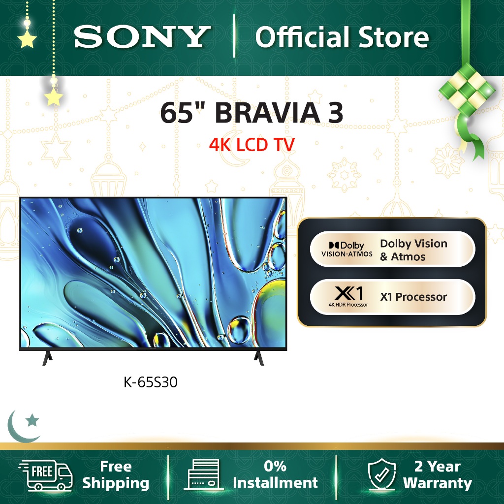 Sony 65" BRAVIA 3 | 4K HDR Processor X1 | 4K Ultra HD | High Dynamic Range (HDR) | Smart TV ...
