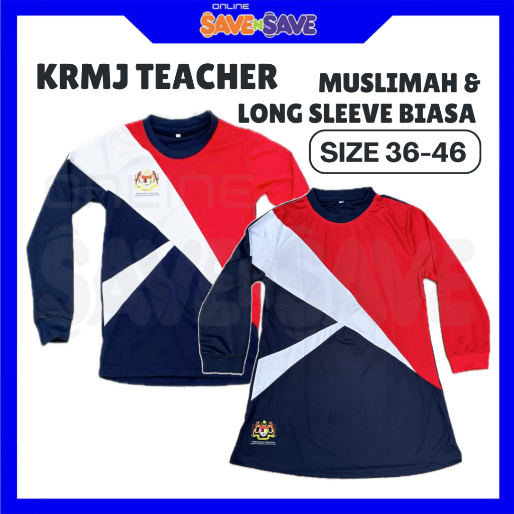 KRMJ TEACHER MUSLIMAH LONG SLEEVE JOHOR T-SHIRT DESIGN KRMJ GURU ...