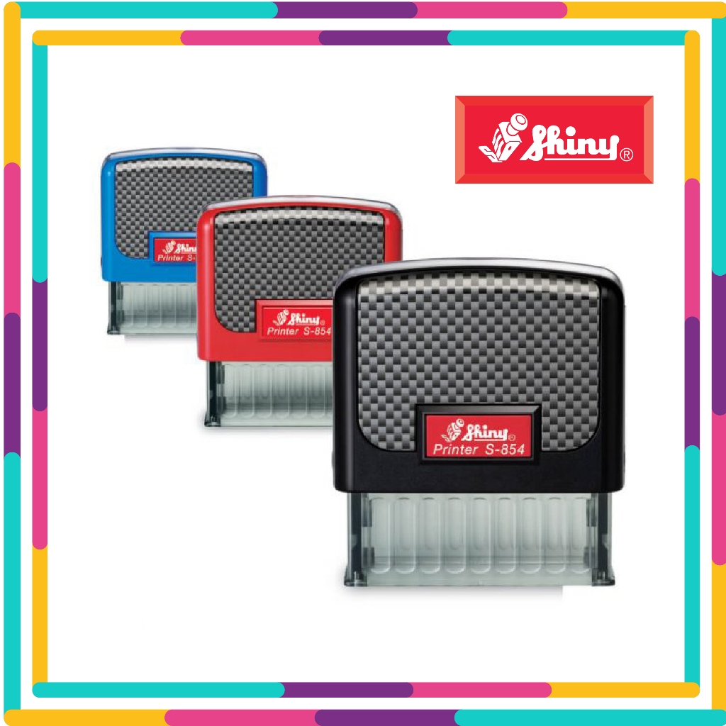 SHINY Self Inking Stamp / Cop Jenis Ink / Square Stamp / Pelbagai Size ...