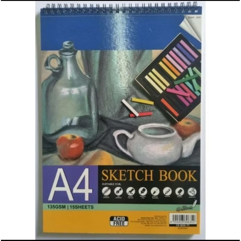 A4 & B4 135gsm Sketch Pad 15sheets | Shopee Malaysia