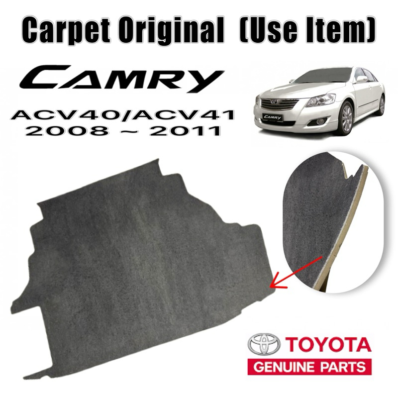 Toyota Camry 2008-2011 ACV-40/ACV41 Rear Bonnet Carpet Original (Secind Hand) | Shopee Malaysia