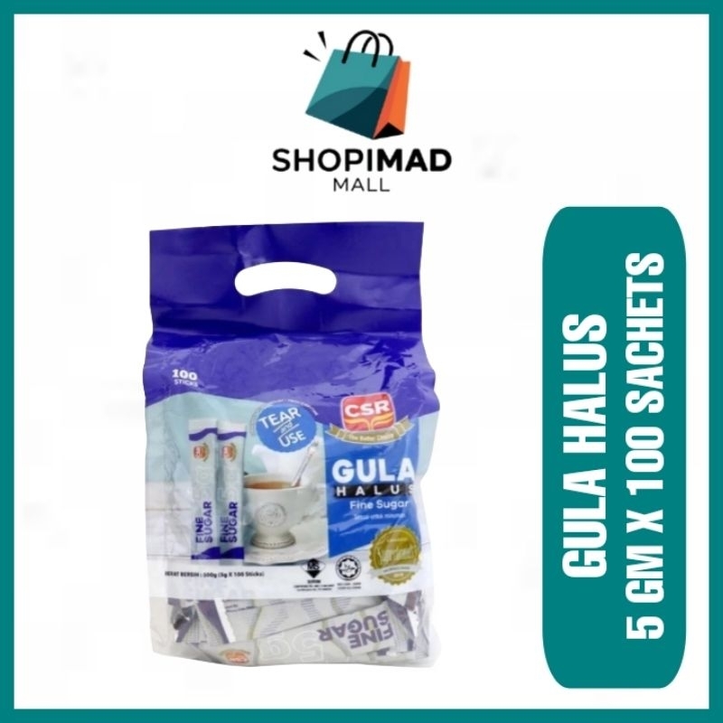[100PCS] GULA PASIR HALUS SACHET TRAVEL PACK | SUGAR SACHET | GULA ...
