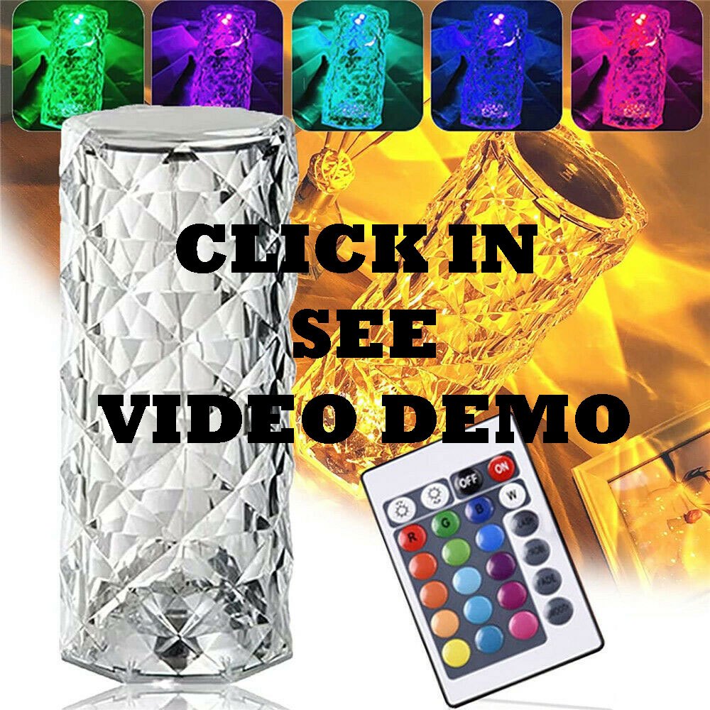 Color Change Table Lamp -Lampu meja kristal ruang tamu bilik tidur ...