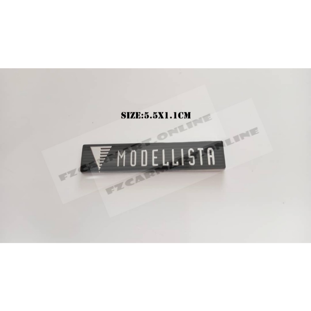 TOYOTA MODELLISTA BODYKIT SKIRTING EMBLEM LOGO - (ABS) | Shopee Malaysia