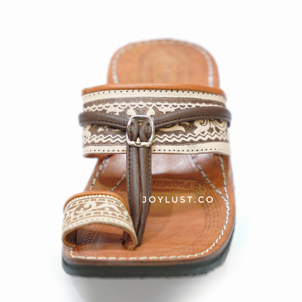 Capal Kulit Tradisional Handmade Merdeka Raya leather Sandal Shoe Kasut ...