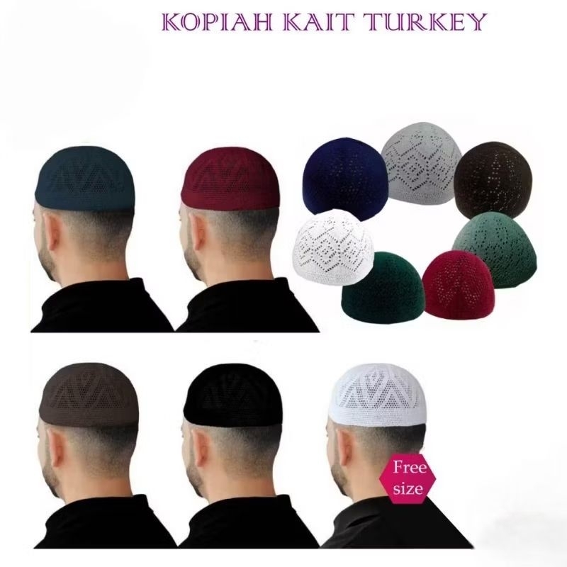 [-Ready stock-]-KOPIAH KAIT TURKEY MIHRAB BENANG HIGH QUALLITY EXCLUSIF ...