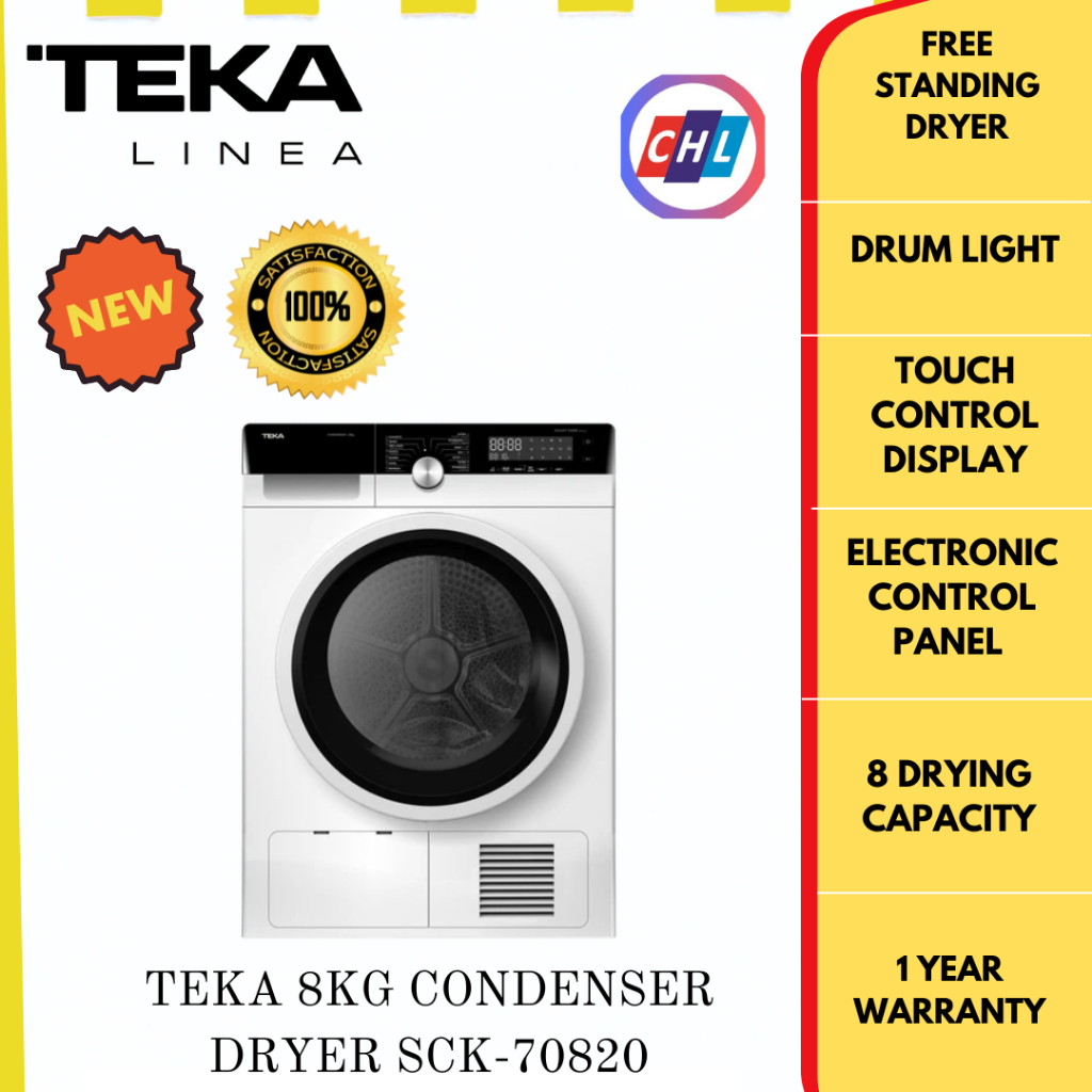[FREE SHIPPING] TEKA 8KG CONDENSER DRYER SCK-70820(cut out dimension ...