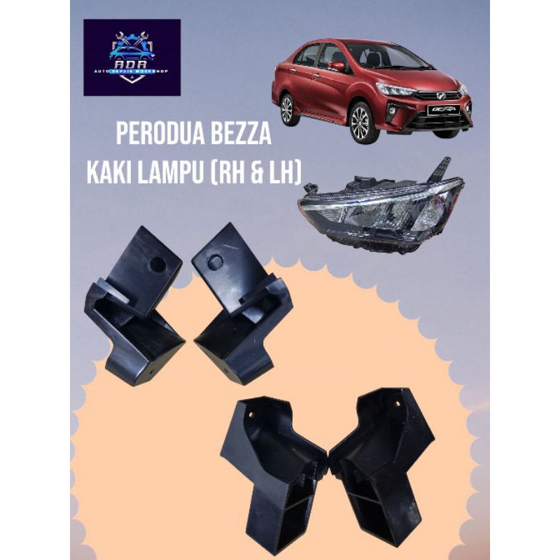 PERODUA BEZZA BRACKET (KAKI) HEADLAMP - RH & LH (NEW) | Shopee Malaysia