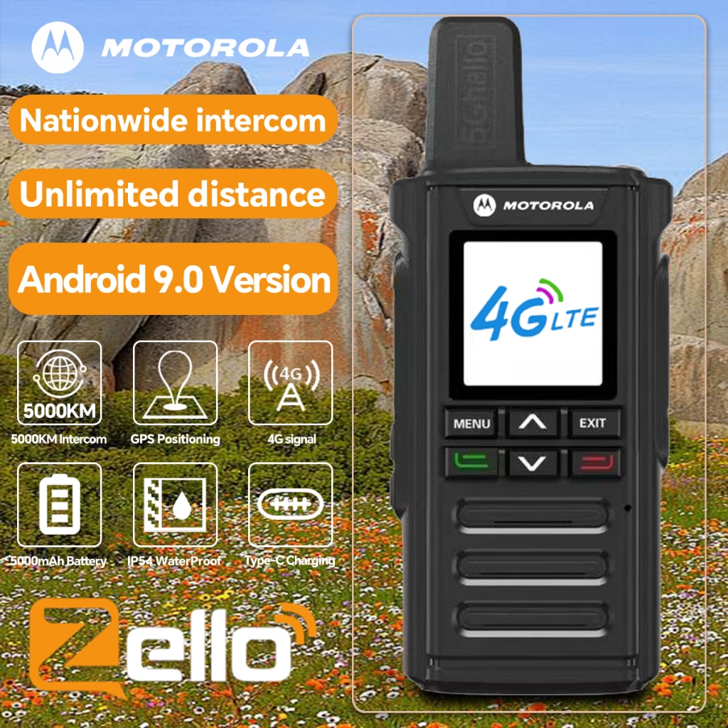 ZELLO Motorola Walkie Talkie T99 5000KM 4G/WIFI/Bluetooth/GPS Long ...