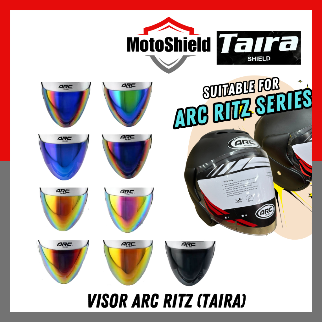 Visor (TAIRA) ARC Ritz Helmet (Ready Stock) | Shopee Malaysia