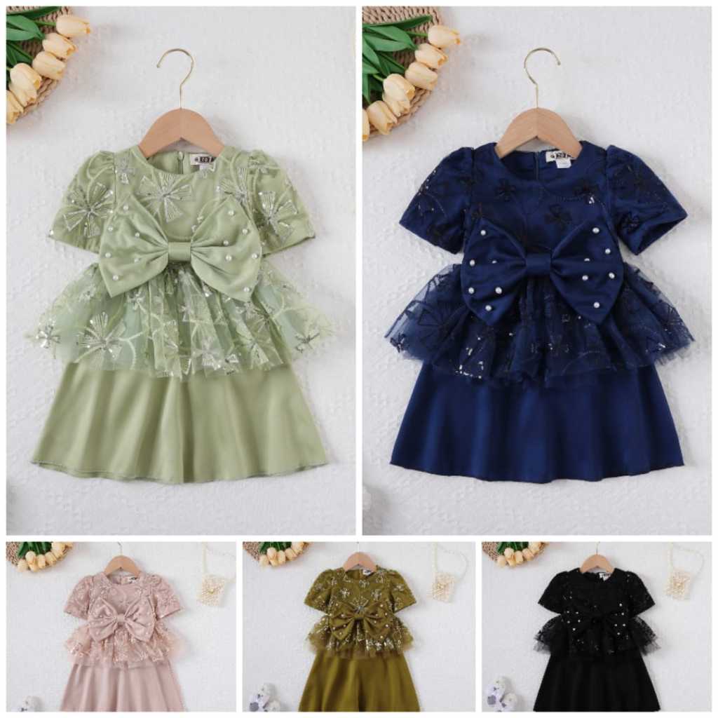 BABY RAYA PEPLUM Exclusive 12-18m Baby Perempuan 2025 Sedondon Dusty ...