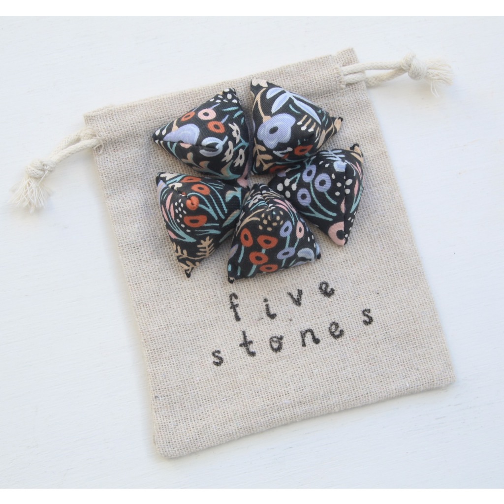 Batu Seremban Five Stones Traditional Game - Floral | Shopee Malaysia