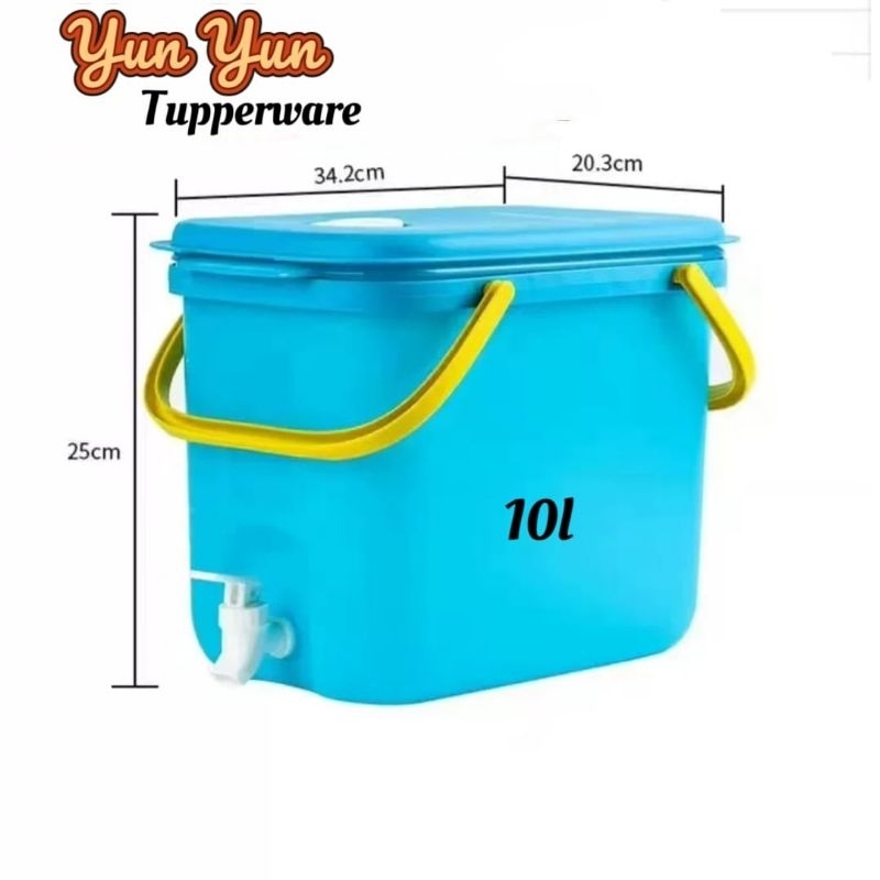 Tupperware Water Wonder All (1) 10L - Turquoise | Shopee Malaysia