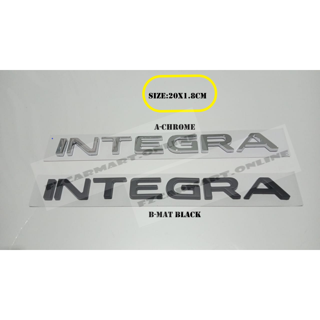 HONDA INTEGRA EMBLEM LOGO - (ABS) | Shopee Malaysia