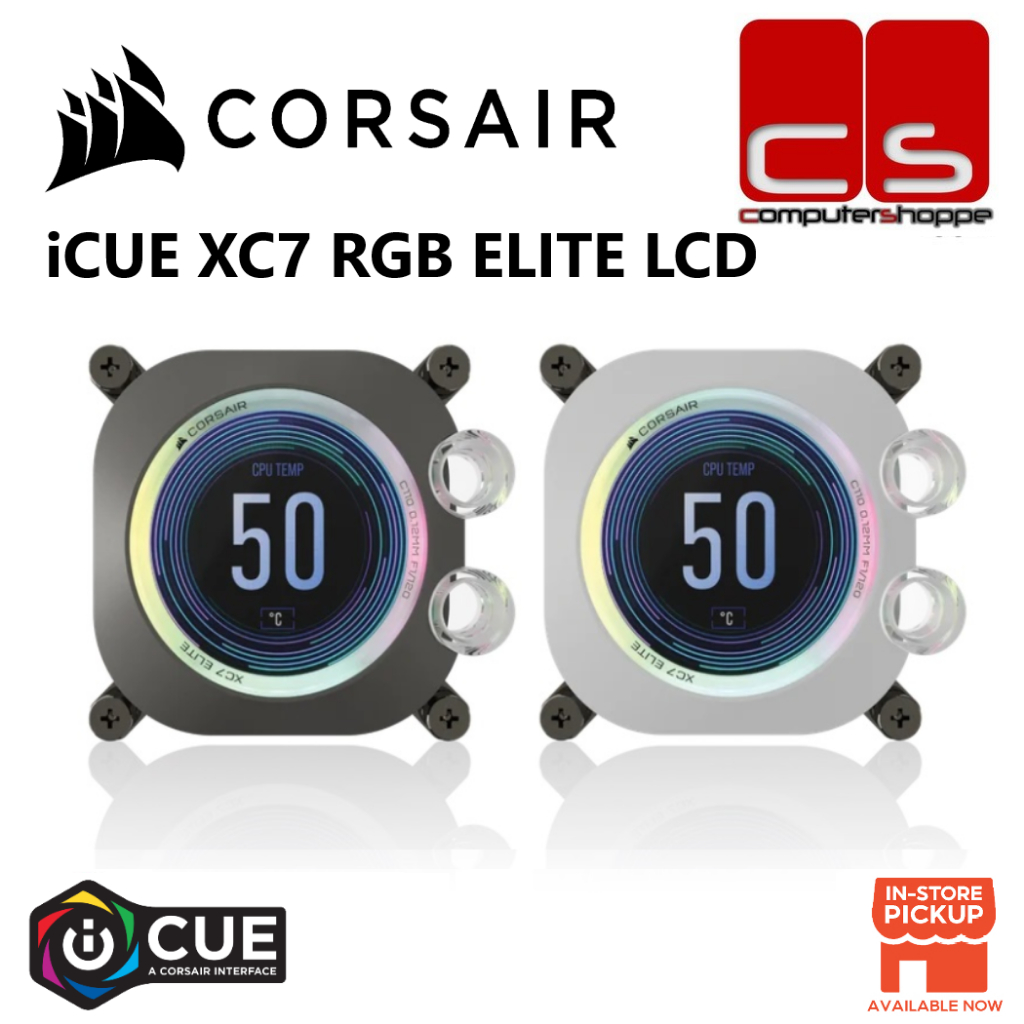 (Pre-Order) Corsair iCUE XC7 RGB ELITE LCD CPU Water Block | Shopee ...