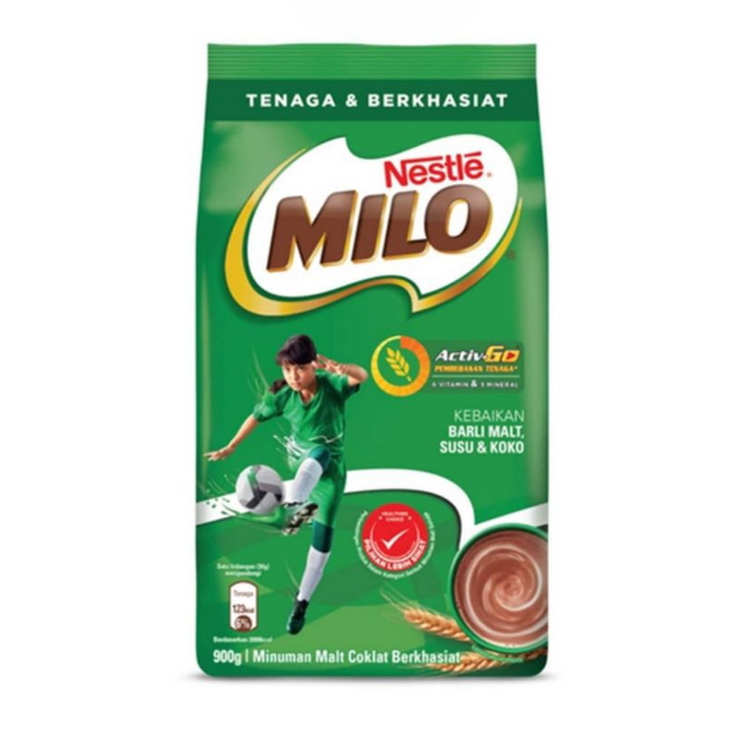 MILO MINUMAN BERTENAGA TENAGA & BERKHASIAT 900G | Shopee Malaysia