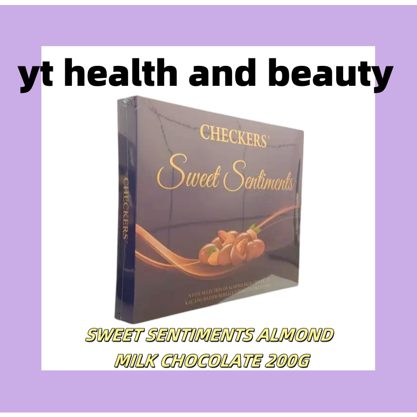 CHECKERS SWEET SENTIMENTS ALMOND MILK CHOCOLATE 200G | Shopee Malaysia