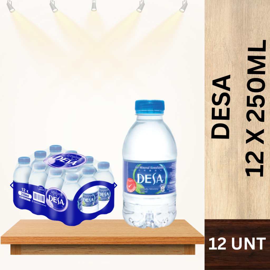 DESA Mineral Water 250ML (12 Bottles) | Compact & Refreshing | Shopee ...