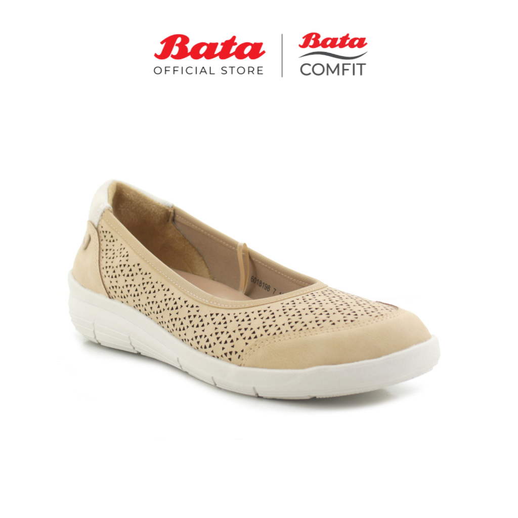 BATA COMFIT Felesha Women Beige Naturfit Slip on 6018198 | Shopee Malaysia