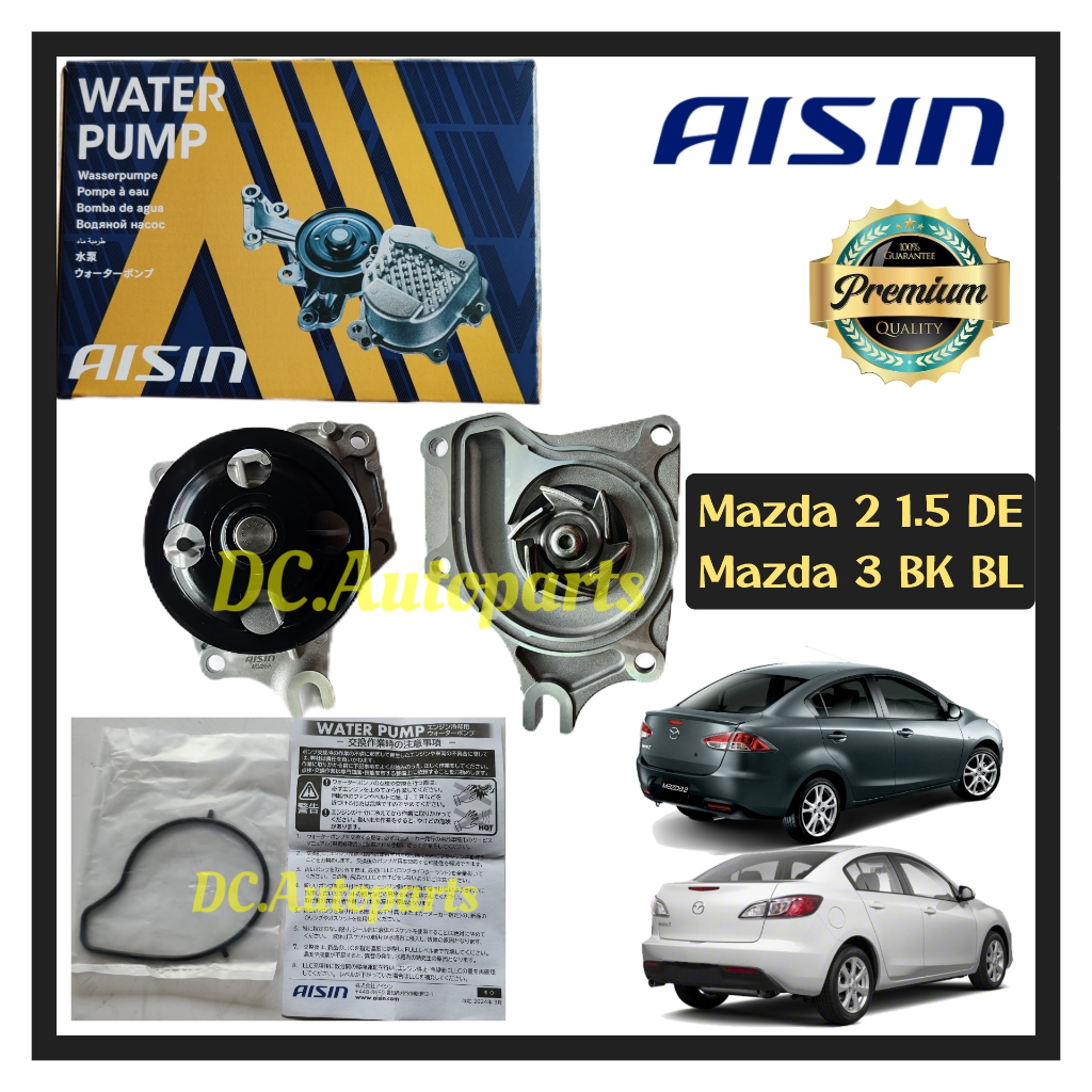 AISIN JAPAN WATER PUMP MAZDA 2 1.5 DE MAZDA 3 BK BL1.6 (WPZ-035V ...