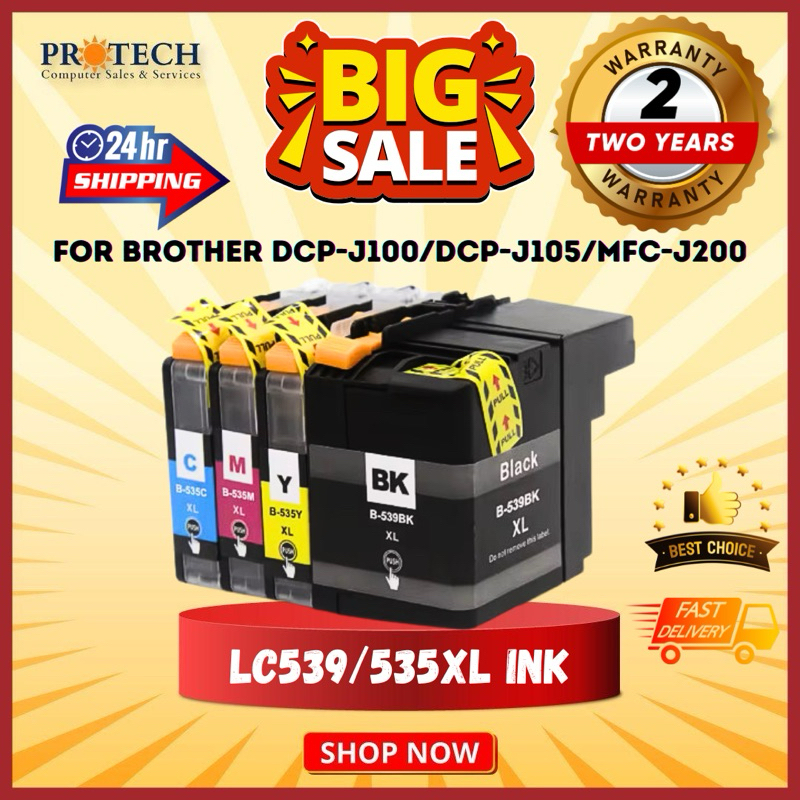 Lc539xl Lc535xl ink Catridge Compatible For Brother Dcp-j100 dcp j100 Dcp-j105 dcp j105 Mfc-j200 ...