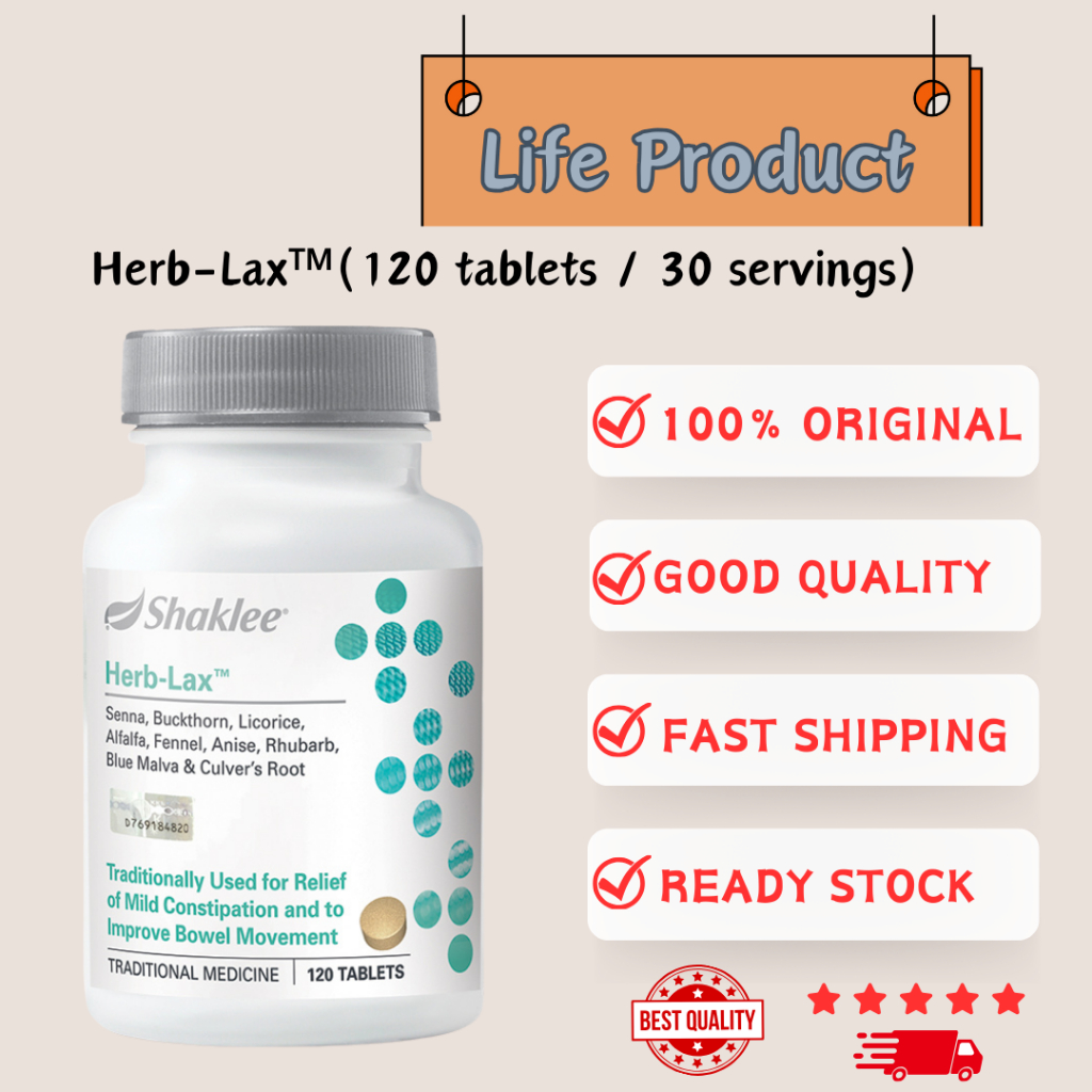 Herb-Lax™ (120 tablets / 30 servings) | Shopee Malaysia