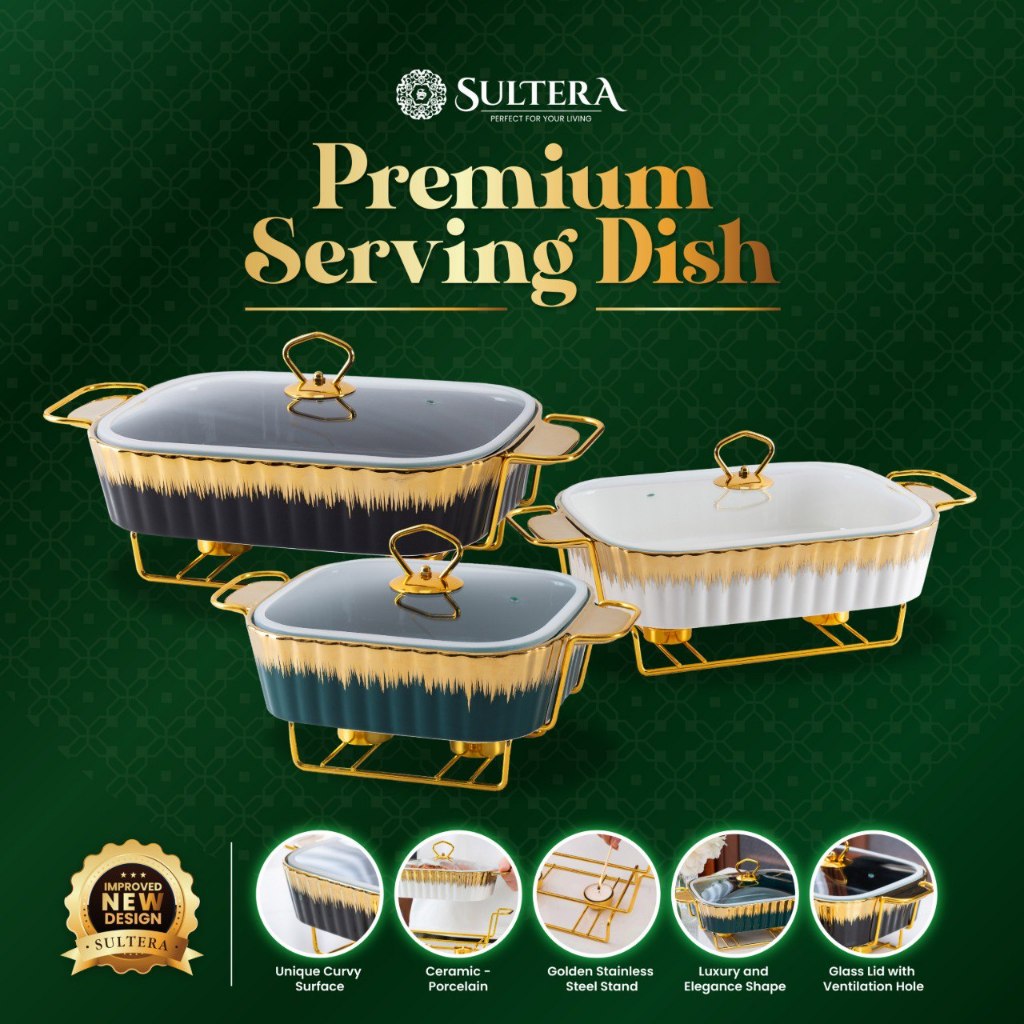 Sultera Premium Nordic Serving Dish Porcelain Food Platter 3 Combo Set ...