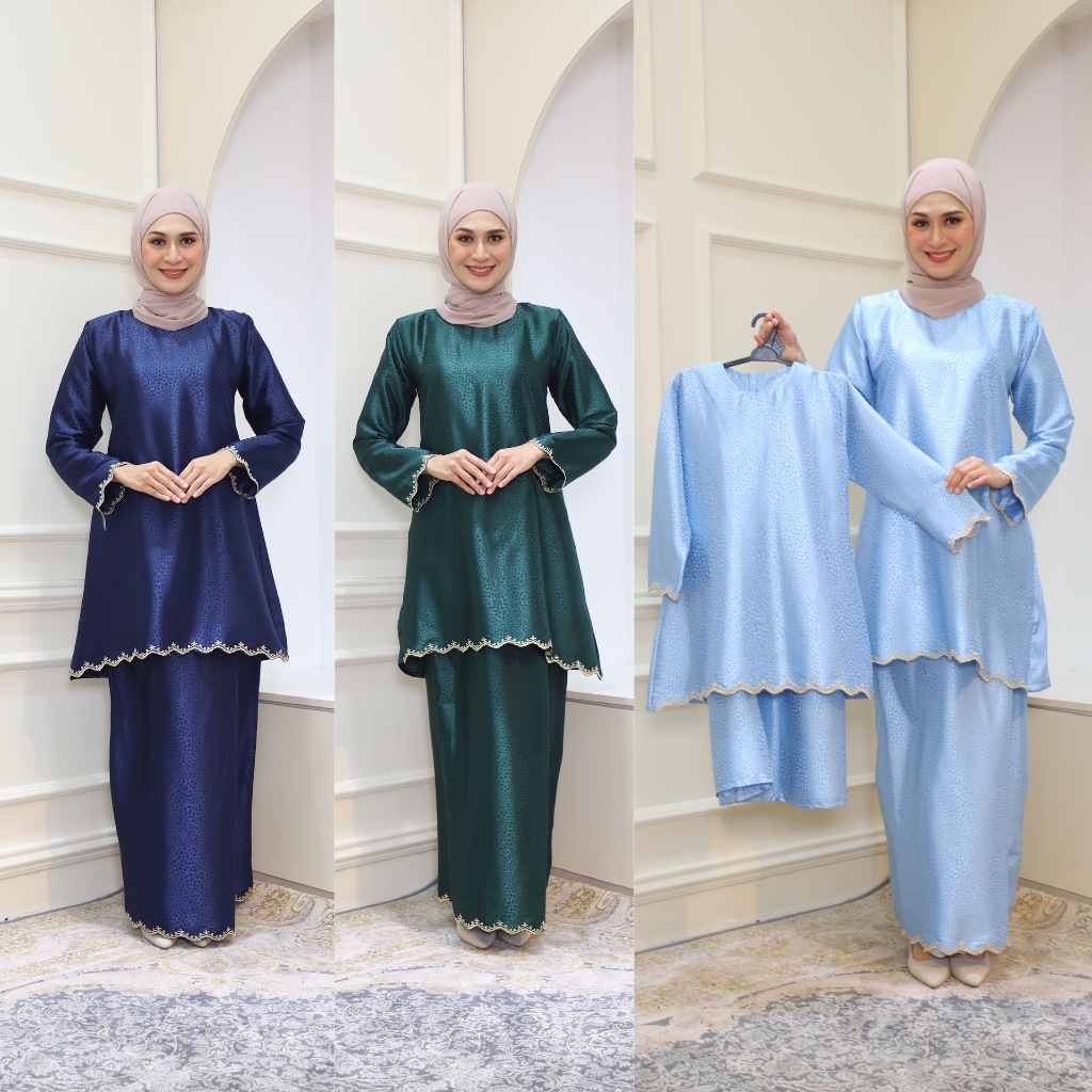 BAJU KURUNG RAYA 2025 KURUNG RIAU SEDONDONE JACQUARD EMBOOS JER-01 # ...