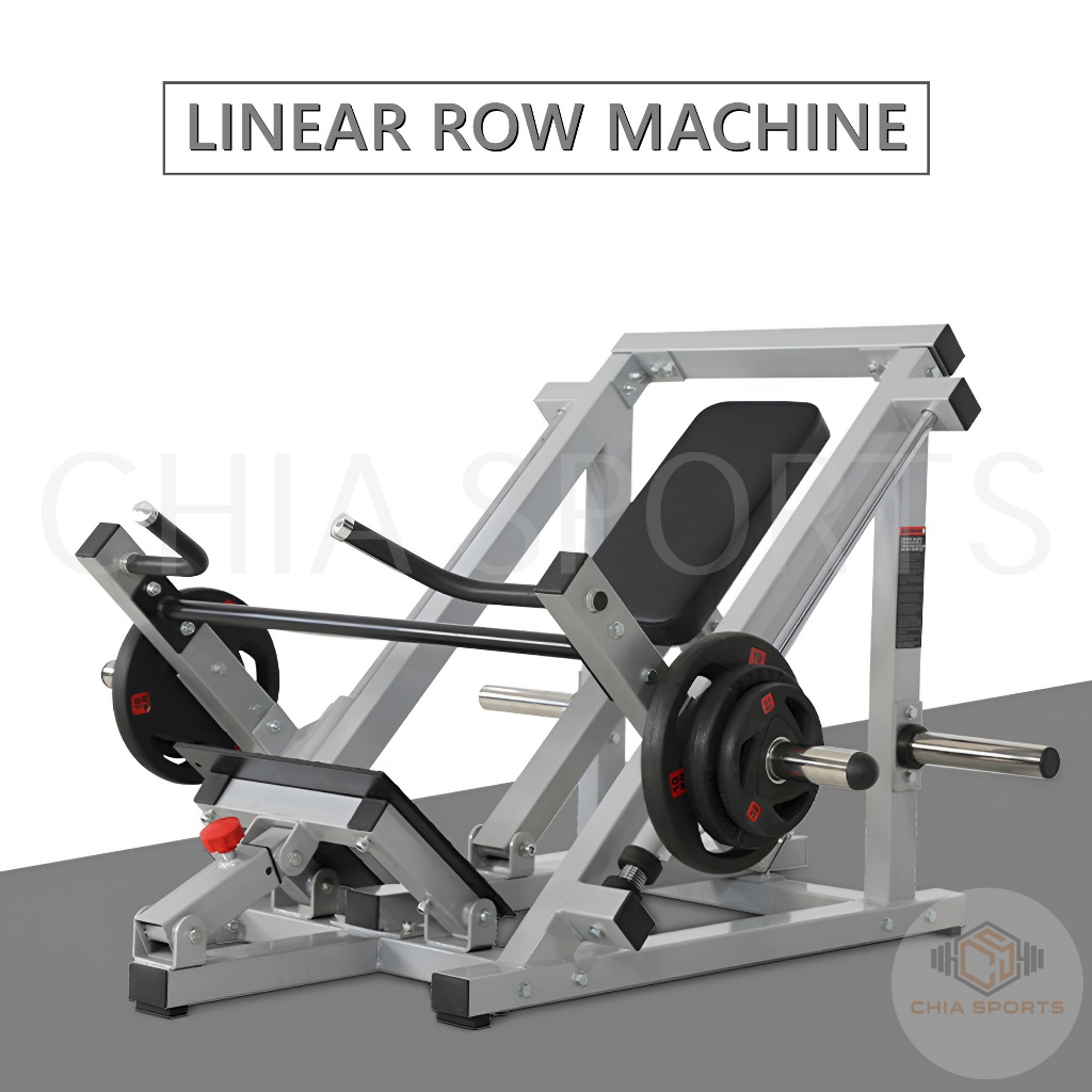 Commercial Linear Row Machine Back Bent Over Rowing T Bar Row Exercises ...