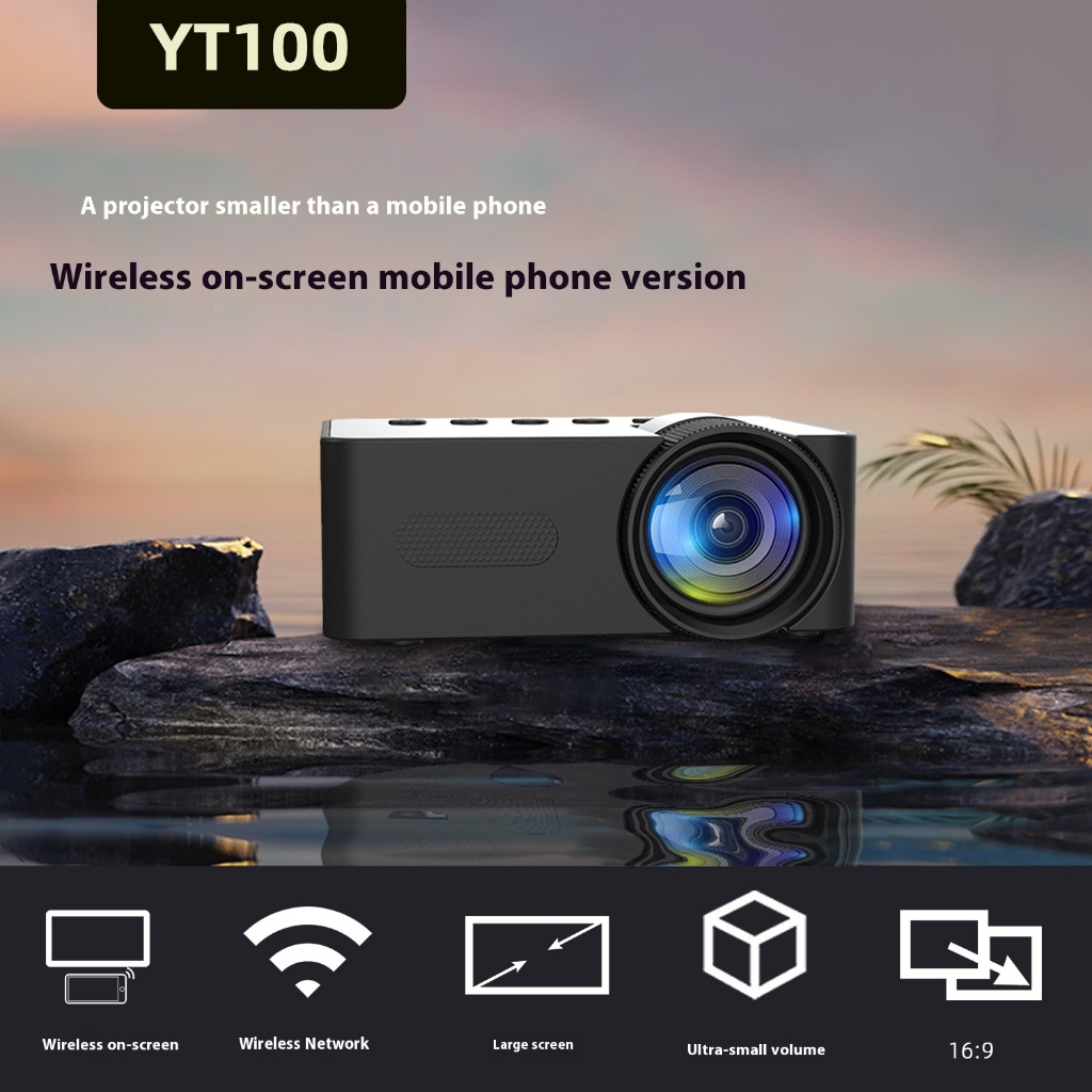 Home Micro Portable Mini Projector, HD Wireless, Small Cell Phone ...