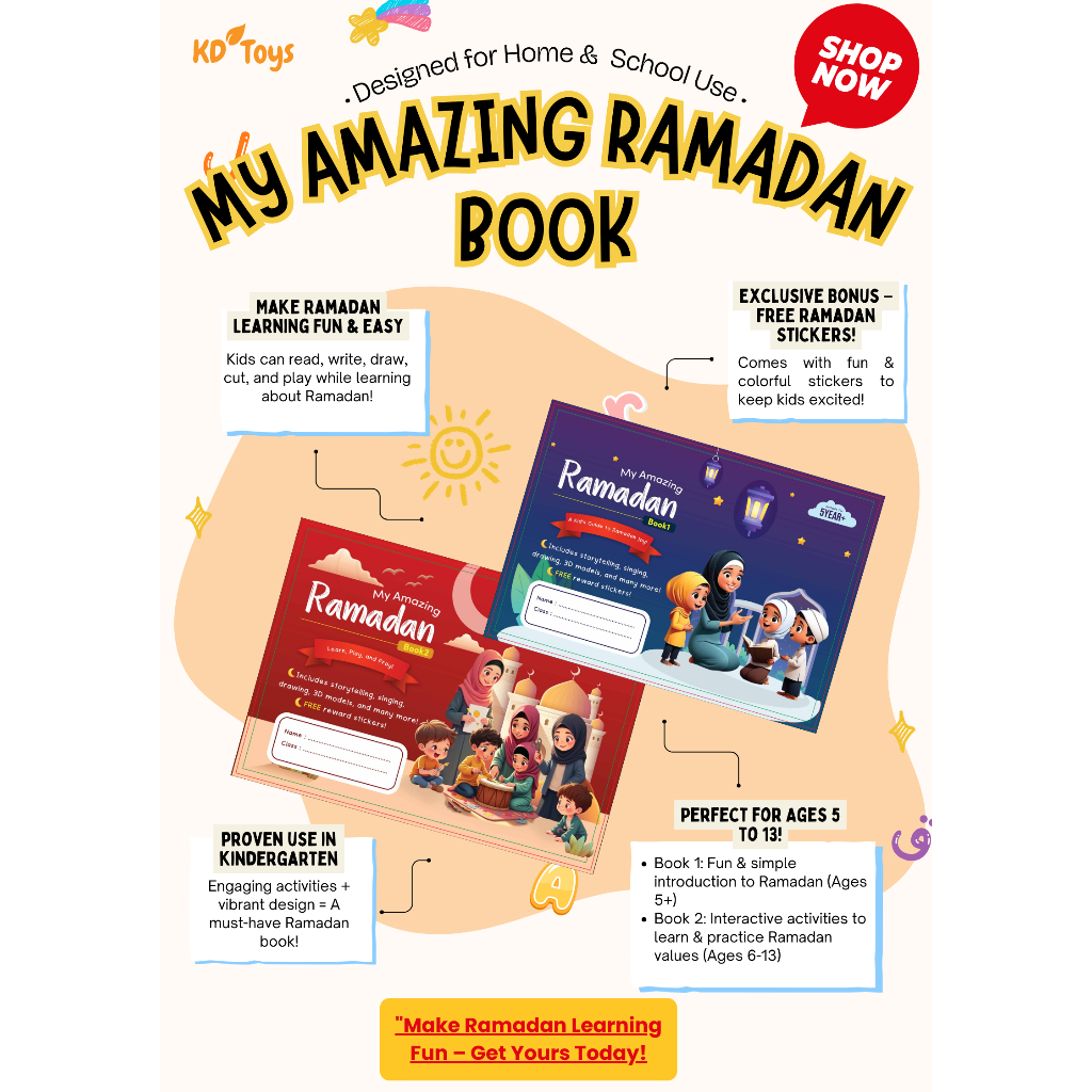 Ramadan book, Ramadan children book, Islamic activity book, suitable ...