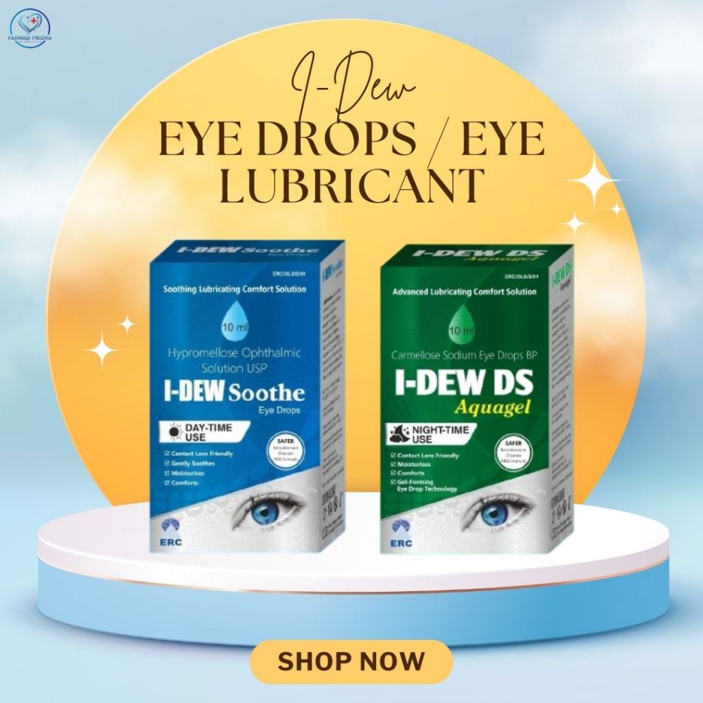 I-DEW SOOTHE EYE DROPS 10ML / I-DEW DS AQUAGEL 10ML | Shopee Malaysia