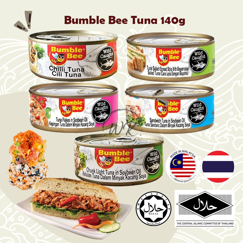 [HALAL] Bumble Bee Chili Tuna/ Tuna Salad/ Tuna Flakes/ Sandwich Tuna ...