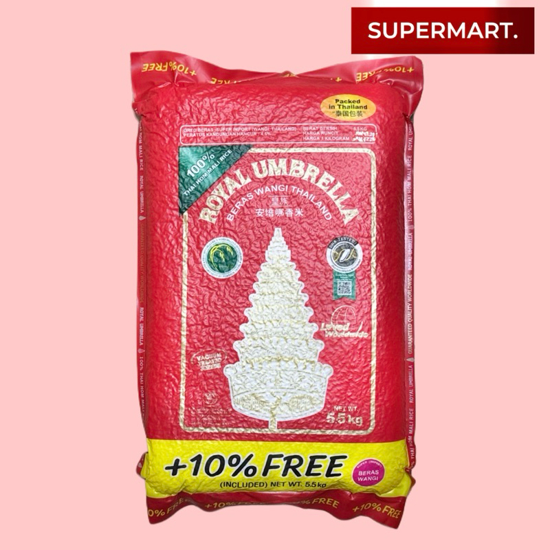 Royal Umbrella Beras Wangi 5.5KG | Shopee Malaysia