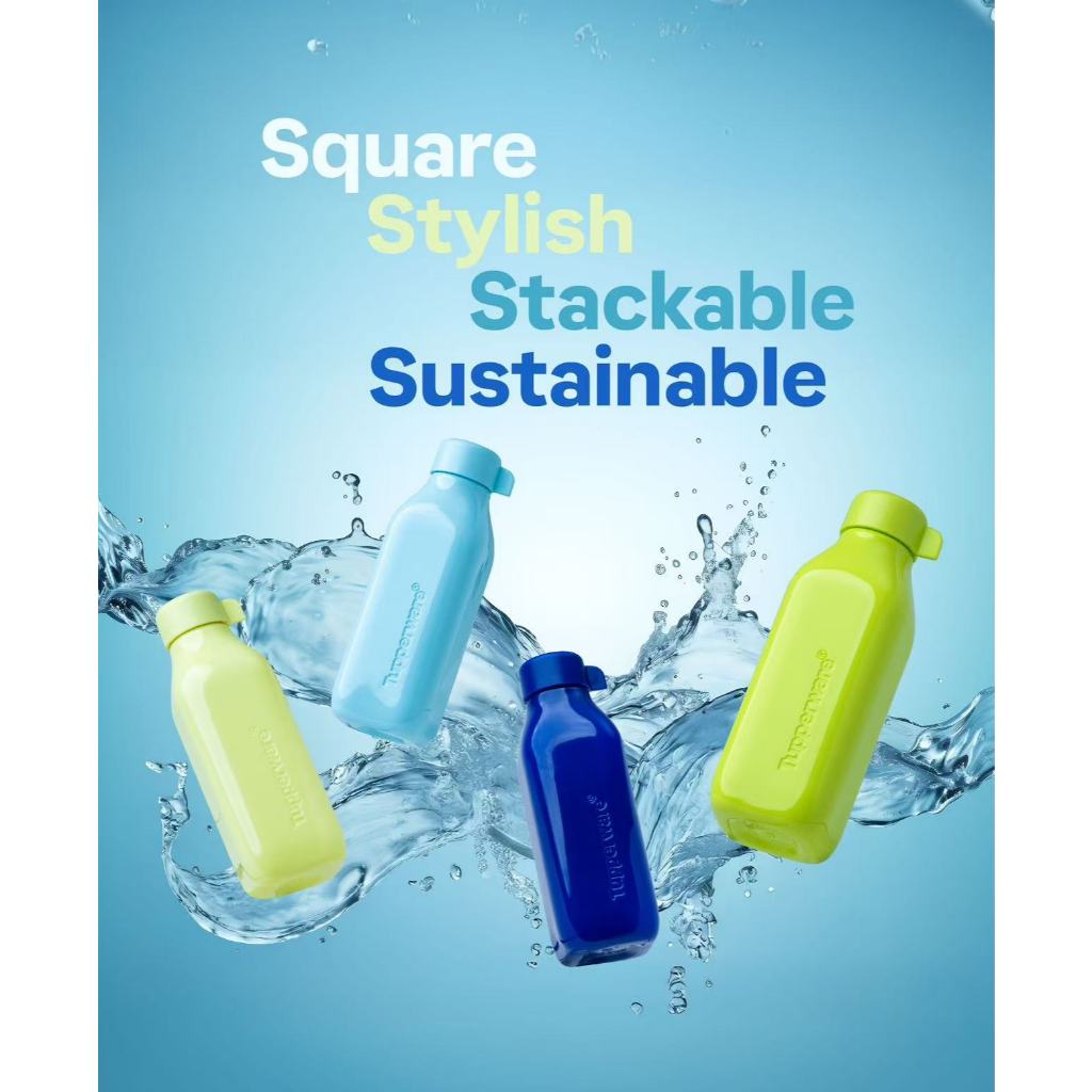 Tupperware Square Eco Bottle (1) 500ml | Shopee Malaysia