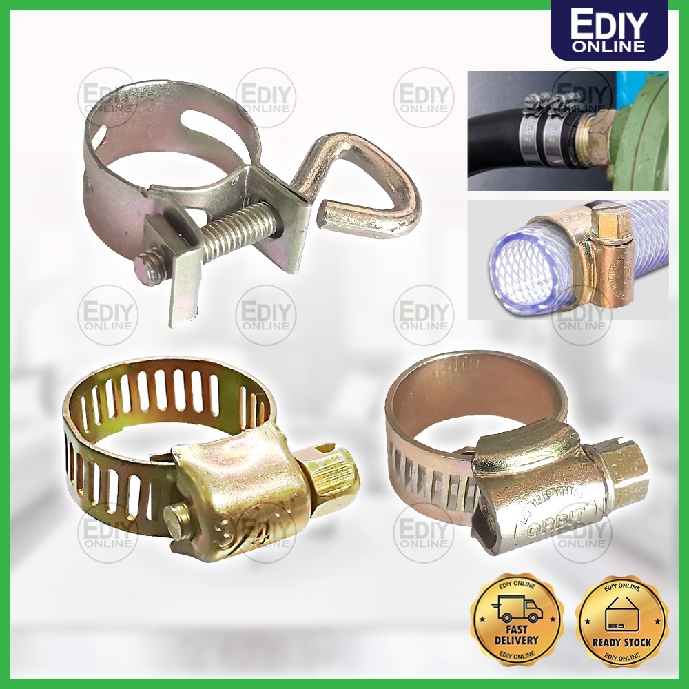 (1PC) ADJUSTABLE GAS CLIP PIPE HOSE CLAMP LOCK KUNCI CANGKUK PAIP ...