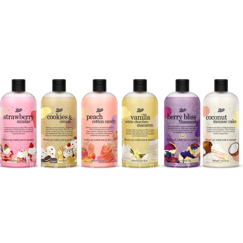 VIRAL BOOTS THAI SHOWER GEL BUBBLE BATH SHAMPOO 500ml ( 100% ORIGINAL ...