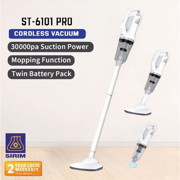 Vacuum Cordless Cleaner Vaccum For Car Home Office Portable Handheld ST6101 | Shopee Malaysia
