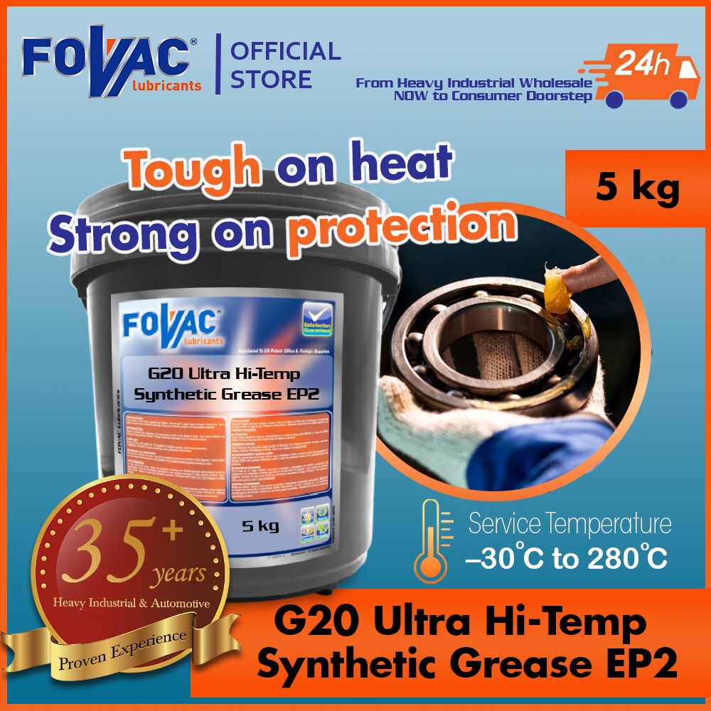 FOVAC® G20 Ultra Hi-Temp Synthetic Grease EP2 | Shopee Malaysia