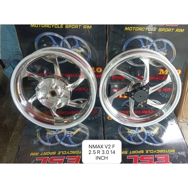 NMAX V2 V3 ENKEI CNC 6 BATANG SPORT RIM 14 INCH | Shopee Malaysia