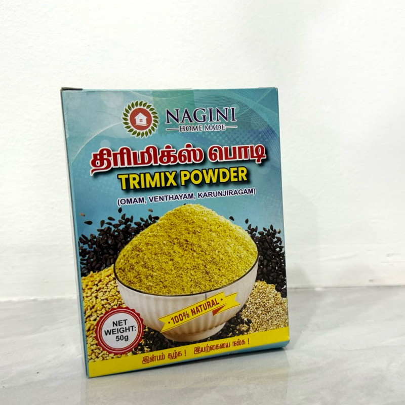 NAGINI Trimix Powder (50g) Omam, Venthayam, Karunjiragam | Shopee Malaysia