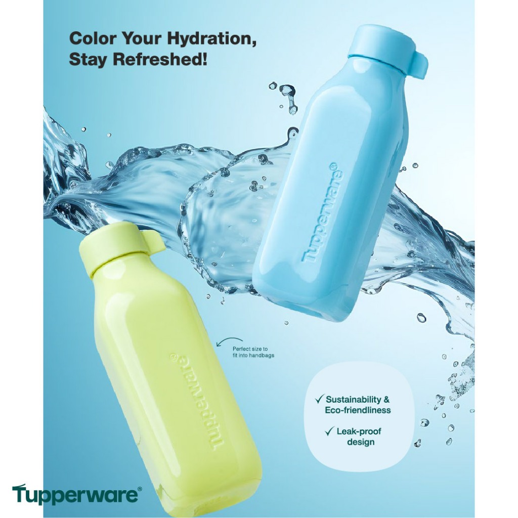🔥 TUPPERWARE Bottle 500ml Water Bottle Tupperware Botol Air Tupperware ...