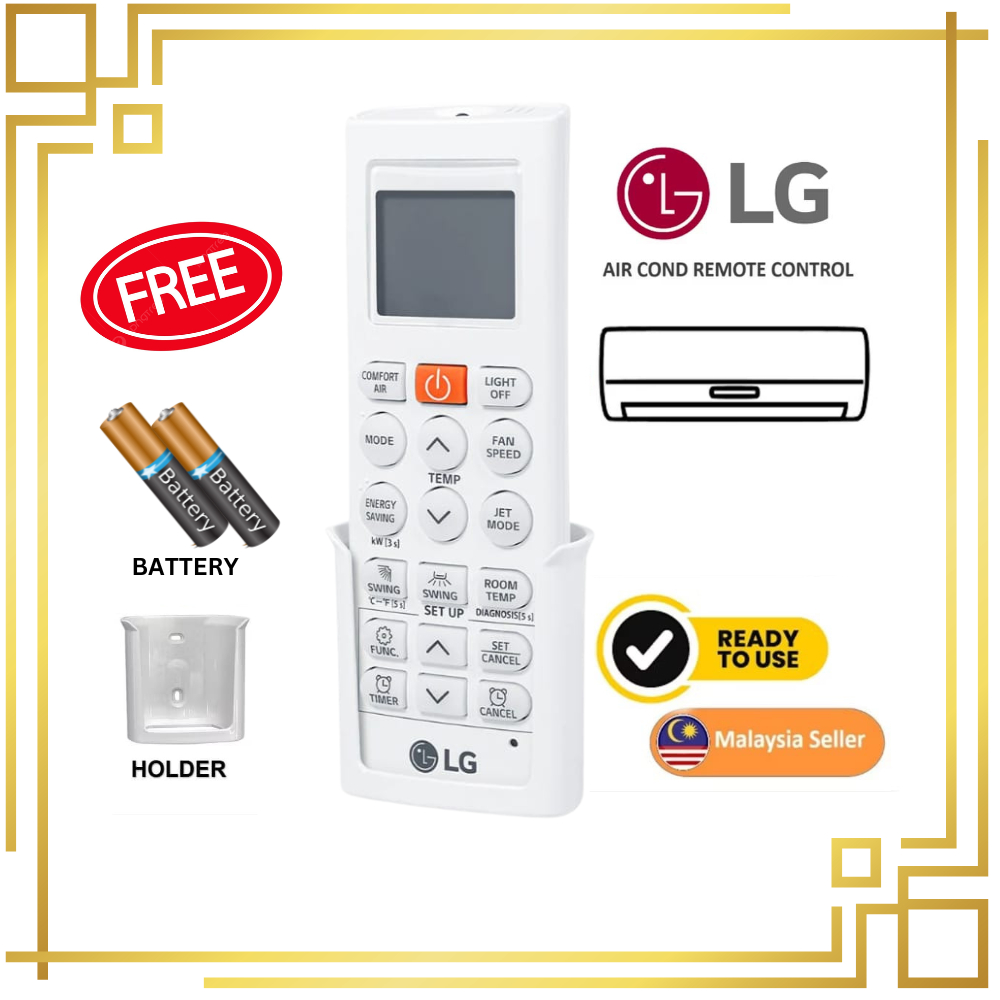 LG Inverter remote control with red button, left button comfort air ...