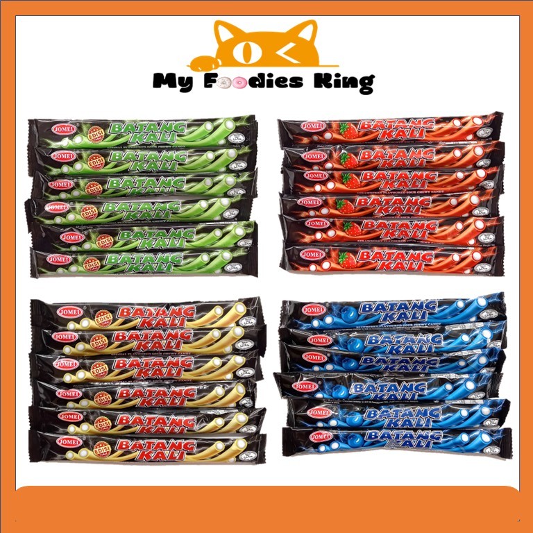 18g x 6pcs Jomei Batang Kali Sour Chewy Candy Strawberry/Blueberry/Cola ...