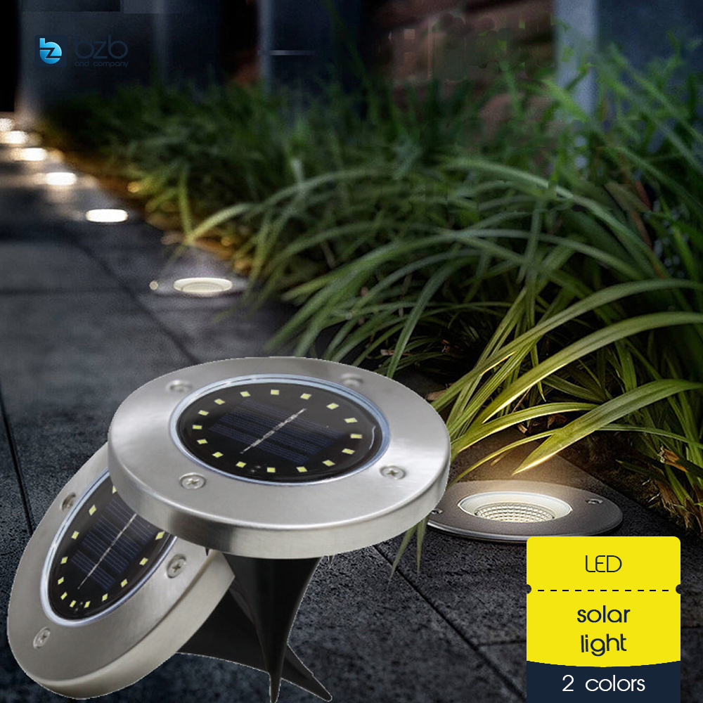 Solar LED Waterproof Ground Lamp Light Outdoor Decoration Garden ...