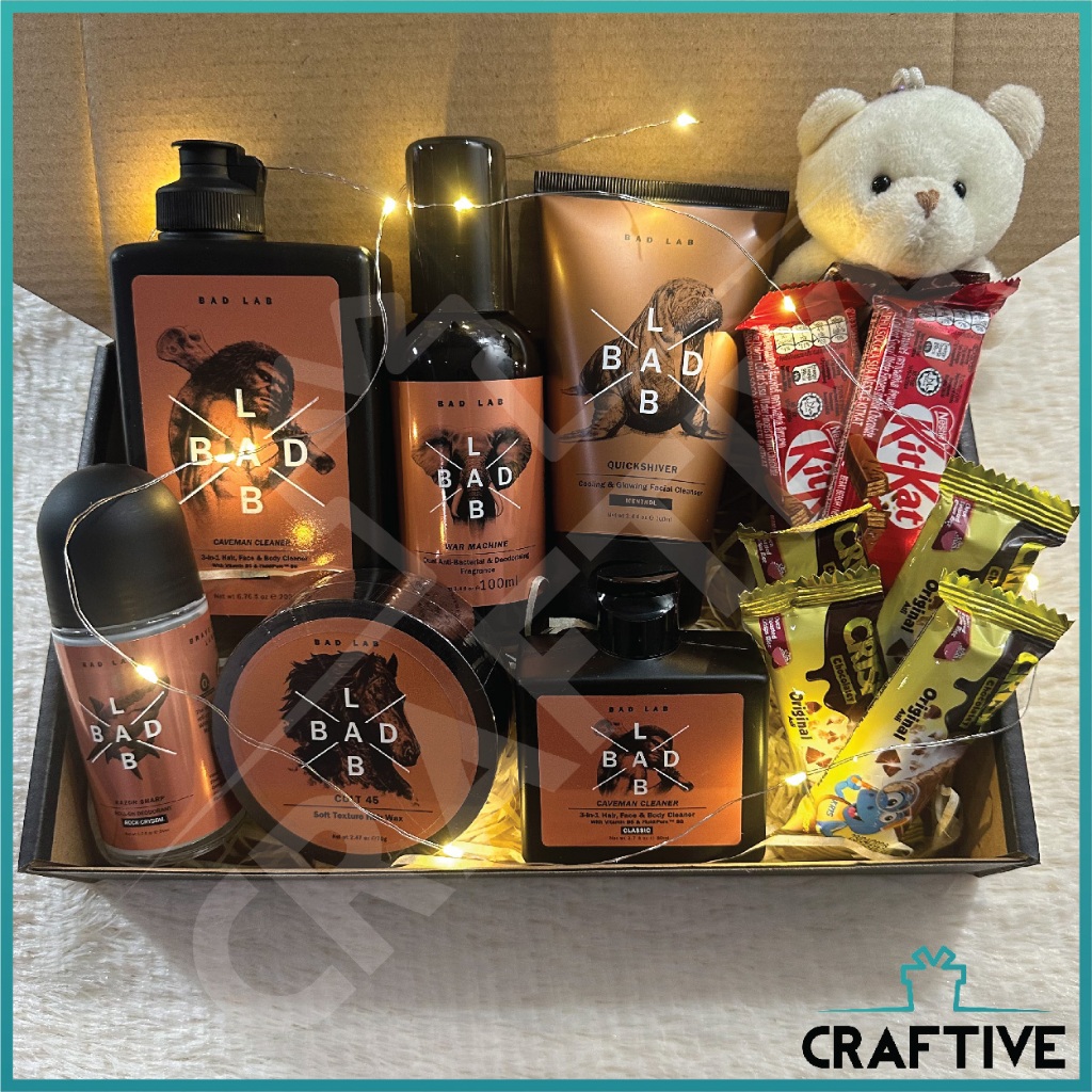 BAD LAB Gift Box Set / Hadia Hamper / Perfume Hantaran for him | Shopee ...